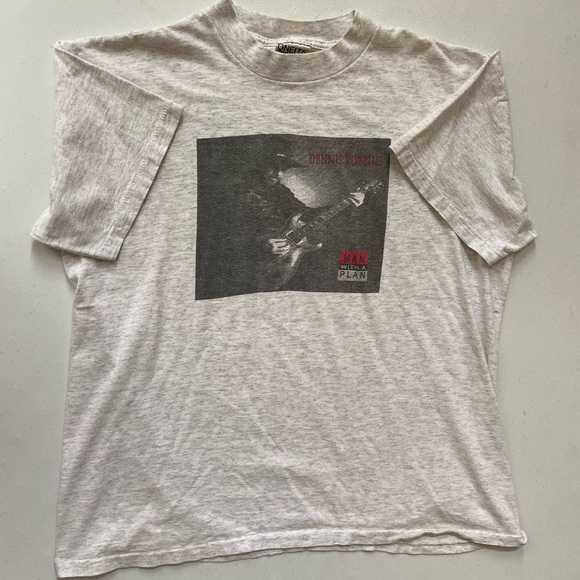 Vintage | Shirts | Vintage Dennis Robbins Autographed Band T Shirt Size ...